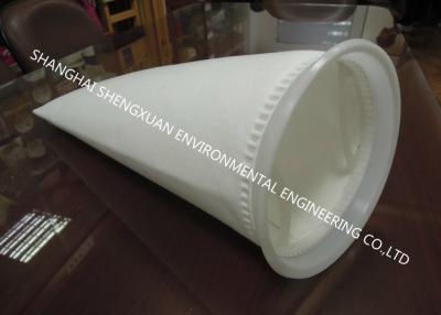 China White 1-200 Micron Filter Bags , Liquid Filter Bag For Chemical Industry Filtering for sale