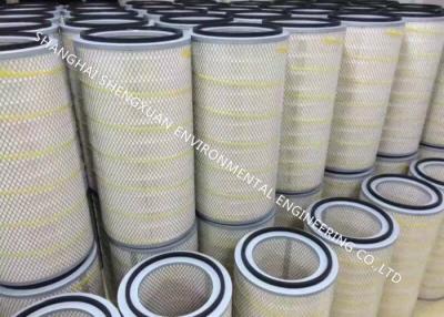 China Pulse Clean Flat Panel Pleated Filter Cartridge Wide Fold Design With Big Filtering Area for sale