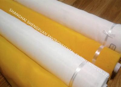 China 120T-31 Polyester Screen Printing Mesh Fabric Yellow And White With High Tension for sale