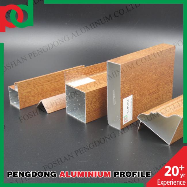 Libya wood grain aluminum kitchen profile