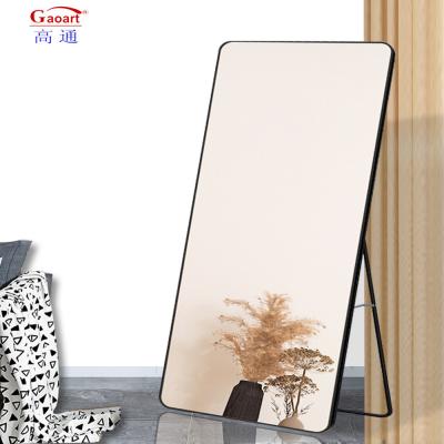 Cina Fashion Bathroom Furniture Full Length Beveled Sticker Mirror with Customized Size in vendita