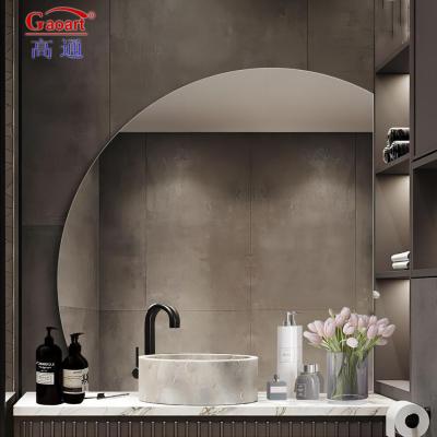 Cina Living Room Silver Float Hallway Bevel Bath Bedroom Decoration Mirror with Design in vendita