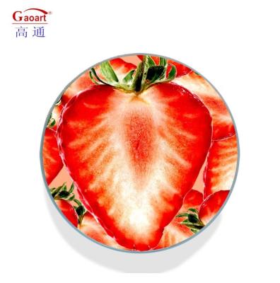 中国 Serve in Style with White Vegetable Kitchen Tempered Glass Cutting Board With Handle 販売のため