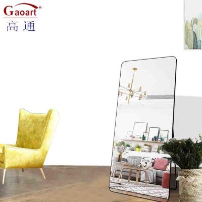 Cina Aluminium Alloy Frame Full Size Floor Length Dance Studio Decor Mirror for Living Room in vendita