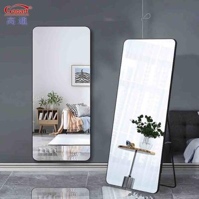 Cina Stile di design contemporaneo Grandezza completa Decorazione domestica Specchio di lunghezza per le occasioni quotidiane in vendita