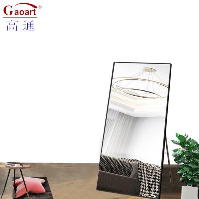 Cina Length Led Beveled Floor Mirror in Modern Style for Hallway Beauty Salon and Bathroom in vendita