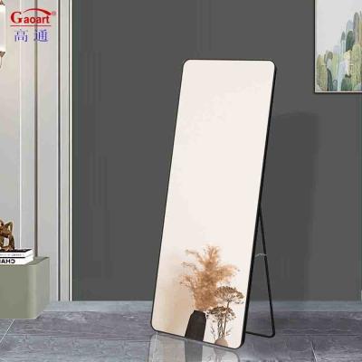 Cina Stylish Modern Big Wall Floor Mirror for Luxury Bathroom Dance Studio Decoration in vendita