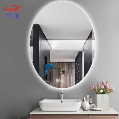 Cina Disegno rotondo in vetro intelligente Specchio a LED per camera d'albergo Full Light Up Decorazione della stanza da letto in vendita