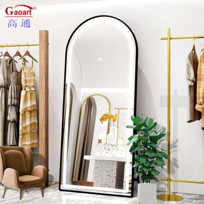 Cina Specchio di vetro a struttura in lega di alluminio per saloni di lusso Salone soggiorno Hotel Decorazione camera da letto in vendita