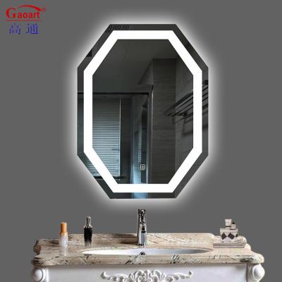 Cina Grandi neri per la decorazione domestica Specchio LED intelligente per la decorazione del bagno dell'hotel Dimensioni personalizzate in vendita