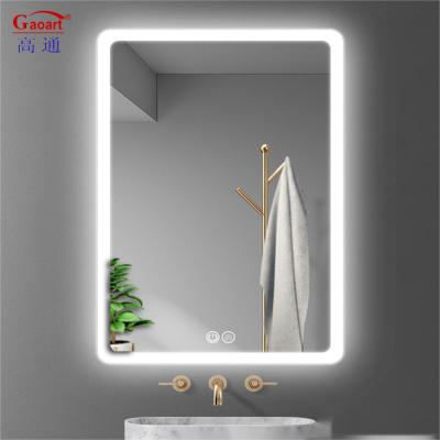 Cina Bagno grande moderno Hello Kitty doccia senza nebbia Smart adesivo muro con specchio a luce a LED in vendita