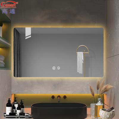 Cina Smart Bath Glass Home Decor Parete con specchio LED Design moderno e funzione anti nebbia in vendita
