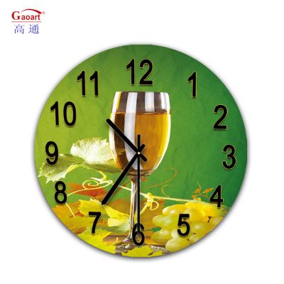Cina Glass Wall Mirror Kitchen Sublimation Large Living Room Pendant Modern Decorative Home Decor Clock in vendita