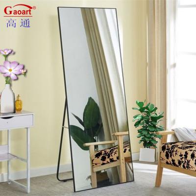 Cina Aluninium Alloy Frame Material Large Bathroom Salon Full Body Length Mirror for Home Decor in vendita