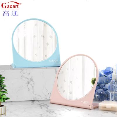 Cina Extra LOGO Specchio di vetro in plastica Tavolo di trucco in piedi per trucco portatile da scrivania in vendita