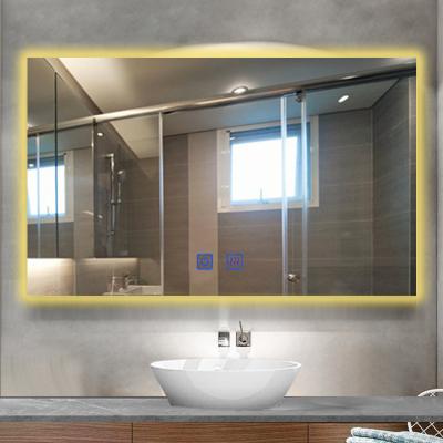 Cina Muro adesivo in vetro intelligente completo con specchio a led per decorazione del bagno taglia personalizzata in vendita