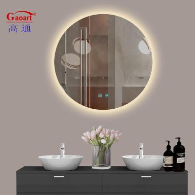 Cina Specchio in argento con licenza luce intelligente specchio a LED rotondo per la decorazione di camera da letto e bagno in vendita
