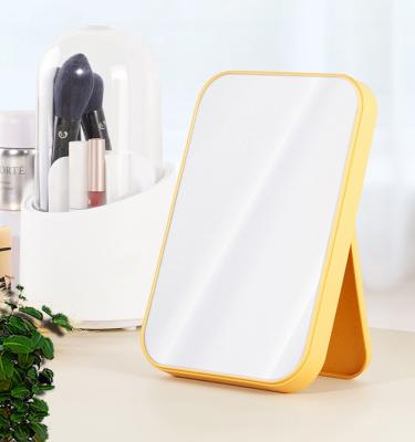 Cina Fashion Design Plastic Glass Mirror Portable Desktop Vanity Compact Makeup per scrivania in vendita