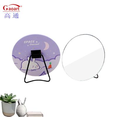 Cina Viaggi Cosmetici Tavolo Superiore Stand Stand Portatile Makeup Specchio da scrivania per Cute Desktop in vendita