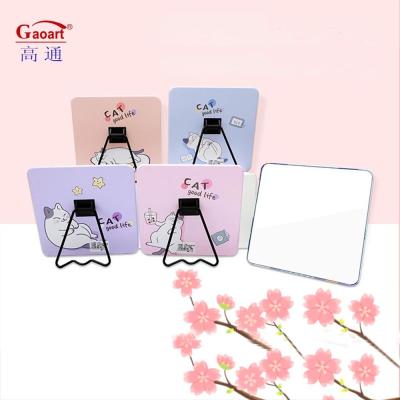Cina Viaggiare in piedi Carino Top Make Up Tavolo cosmetico con specchio di metallo e vetro in vendita