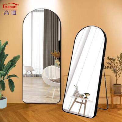 China Grote sticker spiegel voor salon en badkamer Muur Barber Bad Stand Dress House Decor Te koop