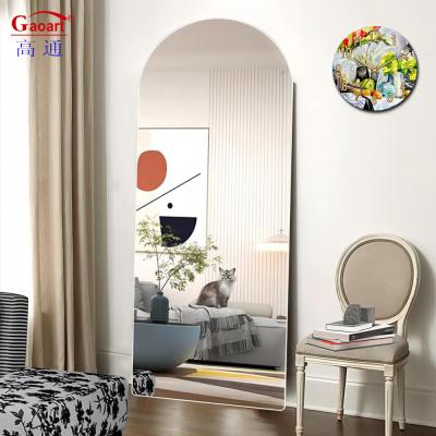 Cina Moderno elegante corpo intero lunghezza bagno Decorazione murale Specchio per camera da letto Stand abito in vendita