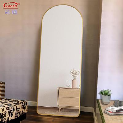 Cina Dimensione personalizzata Bagno Lunghezza del corpo intero Muro Specchio in piedi per grande barbiere in vendita