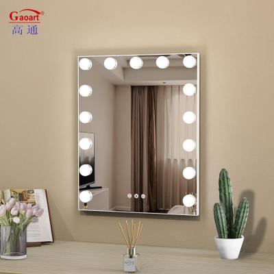 Cina Customizable Hollywood Makeup Mirror With Lighted Adjustable Vanity Mirror in vendita