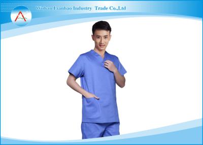 Cina La sala operatoria blu materiale di allungamento sfrega le uniformi dell'ospedale di progettazione del vestito in vendita