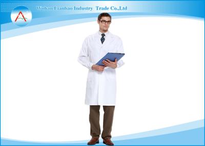 Cina Abbigliamento del dottore della clinica e dell'ospedale White Long Lab Coat con tre tasche in vendita