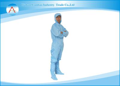 Cina Grembiuli comodi della stanza pulita di ESD/anti poliestere statico del cappotto del laboratorio o TC in vendita