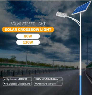 China 56W LED King Light Luz solar de rua com bateria de lítio Lifepo4 80W 120W à venda