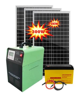 China Novo Sistema de Gerador de Painéis Solares Fotovoltaicos Híbridos de 300W à venda