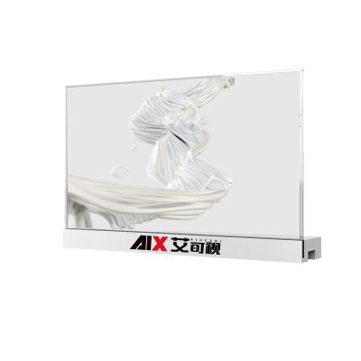 China Commercial Desktop Type Smart Oled Advertising Tv Android Hd 55 Inch Transparent Oled Screen Display Tv for sale