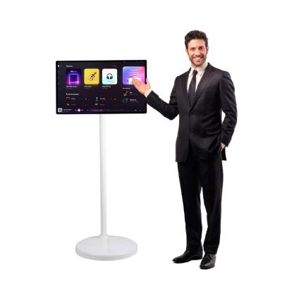 China Portable TV Intelligent Portable Touch Screen 32 Inch Indoor 8k Smart Tv lg 4k Interactive Display Wireless Moveable Wireless Tv for sale