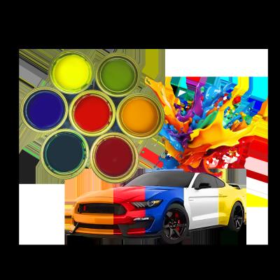 China High Quality Car Body Coatings Advertising Billboard Paint 1K Autobase Colors Green Automotive Refinish Paint For Car for sale