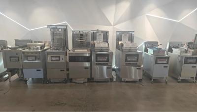 중국 6HD 전기 12KW 380V 28L 6 프라이 트레이 큰 생산성 둥근 브로스터 치킨 압력 프라이어 판매용