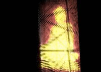 Cina Tenda dell'interno decorativa della luce della corda dello schermo di visualizzazione del LED Madrix 3D in vendita