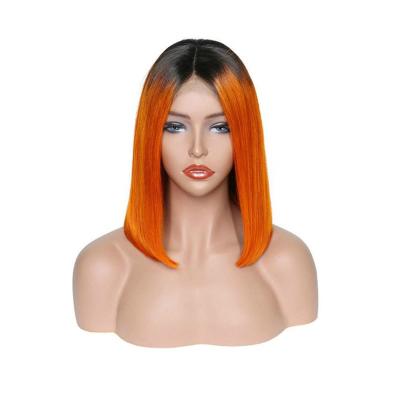 Cina 10-14nch Bone Straight 13*4 HD Lace Frontal Raw Virgin 100% Peruvian Short Bob Perrucche per capelli umani in vendita