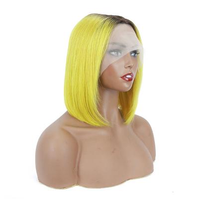 Cina Vergine grezza trasparente HD pizzo Frontale Capelli umani parrucca 100% Bob Parrucca Remy Capelli 250g-450g in vendita