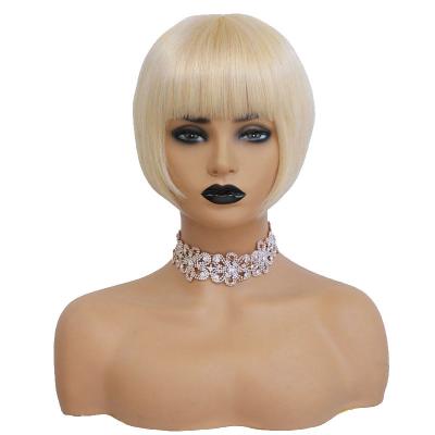 Cina Parrucche in pizzo 613 di colore biondo peruviano Bob corto parrucche per capelli umani per donne nere in vendita