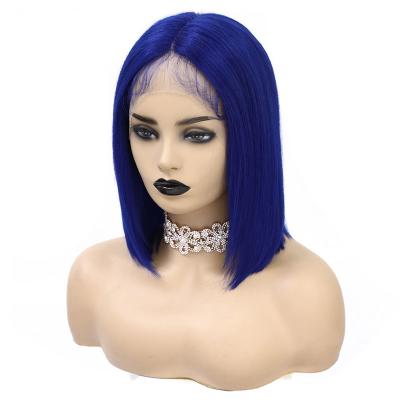Cina BoB Parrucca 14 pollici 100% capelli umani vergini 360 pizzo Frontale pizzo trasparente per donne nere in vendita