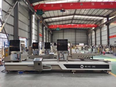 Chine Porte en aluminium de fenêtre de scie de coupe de la commande numérique par ordinateur UPVC faisant la tête de double de machines à vendre