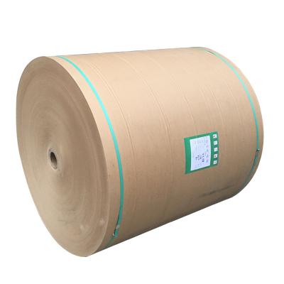 Cina Riciclato avvolgendo la pasta di cellulosa del vergine del rotolo enorme 100% di carta kraft di Brown in vendita