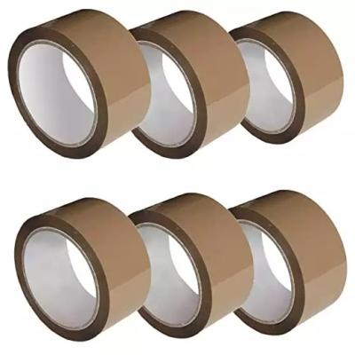 Cina Brown Carton Sealing Bopp Packing Tape Strong Clear Adhesive Tape Jumbo Roll in vendita