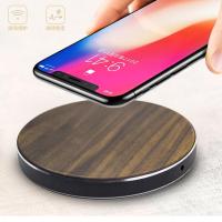 Quality Custom Wooden Wireless Charger Pad 10W Fast Charging 5V 2A For Corporate Gifts for sale