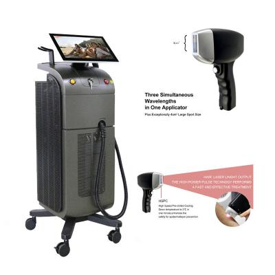 3 Wave Length Laser Hair Removal Machine 808nm 1064nm 755nm for Women Permanent