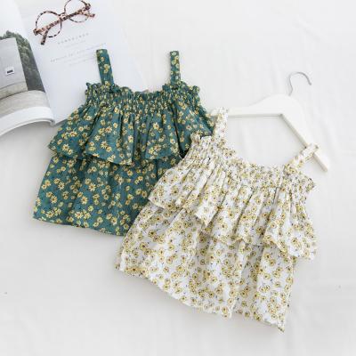 Cina L'abbigliamento da principessa Girl Baby Suspender del vestito dei bambini increspati di estate in vendita
