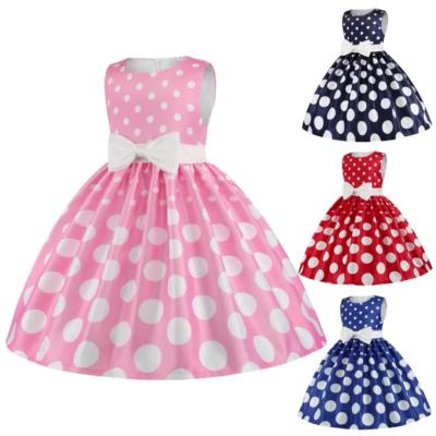 Cina Vestito da Dot Dress Holiday Party Evening di Polka delle ragazze dell'abbigliamento dei bambini di estate in vendita