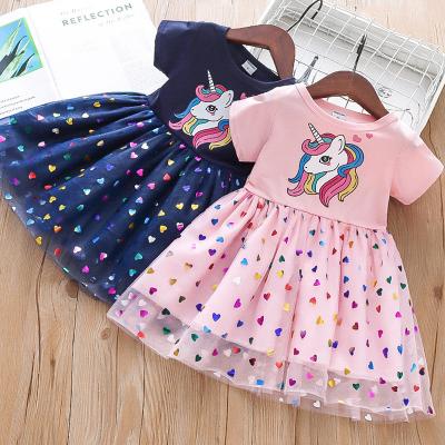 Cina Principessa lanuginosa Dresses del vestito da stampa delle ragazze dei bambini di estate in vendita